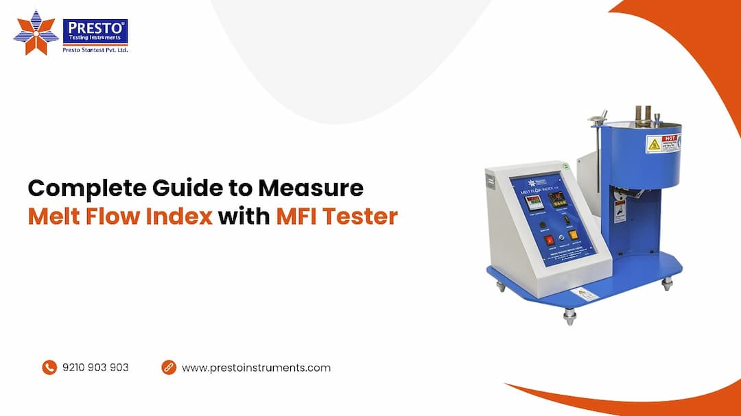 High Precision Melt Flow Index Tester – Presto Instruments