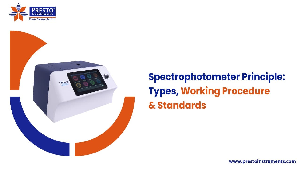 Spectrophotometer Principle: Types, Working Procedure, & Standards